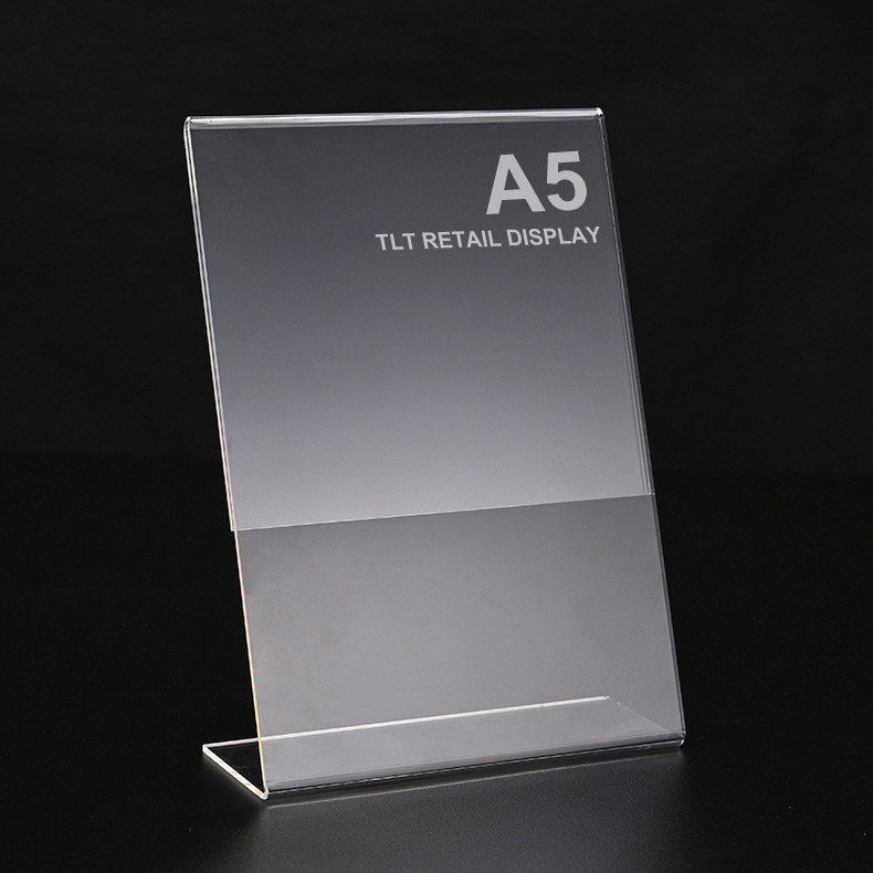 A5 Portrait L-Shape Single Sided Acrylic Sign Holder Portrait - TLT ...