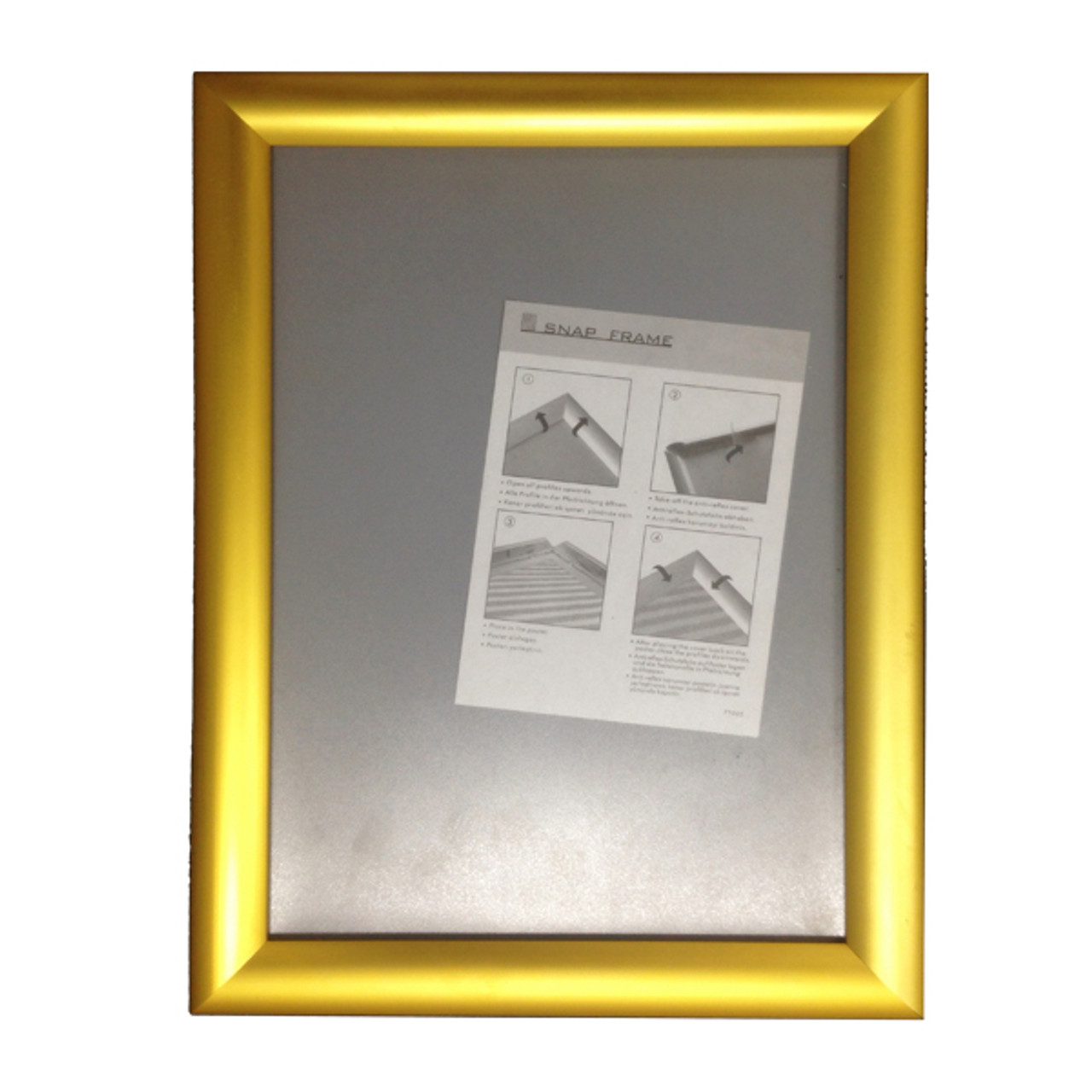 Snap Frames Poster Display - 25mm Gold Snap Frames - TLT Retail Display ...