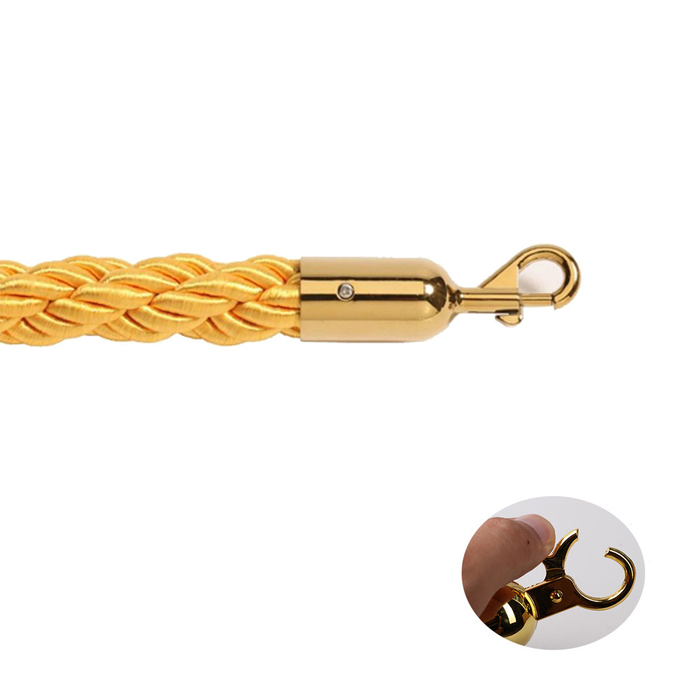 1.5m Stanchion ROPES Gold for Control Post Rope Crowd Queue Line ...