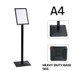 A3 Sign Floor Stand (Heavy Duty Base) Frame Poster Stand Display Stands ...