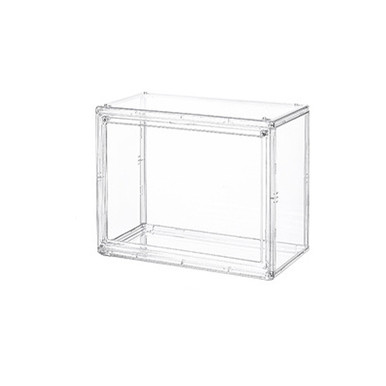 Transparent Stackable Display Case Boxes Storage 27x22x13cm