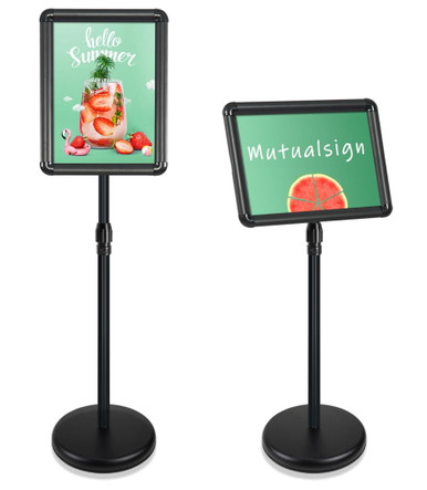 A2 / A3 / A4 Floor Poster Display / Snap Frame Stand Foyer Pedestal ...