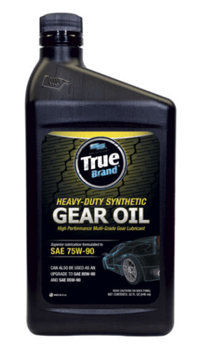True Brand Heavy Duty Synthetic SAE 75W-90 Gear Oil (MIL-PRF-2105E)