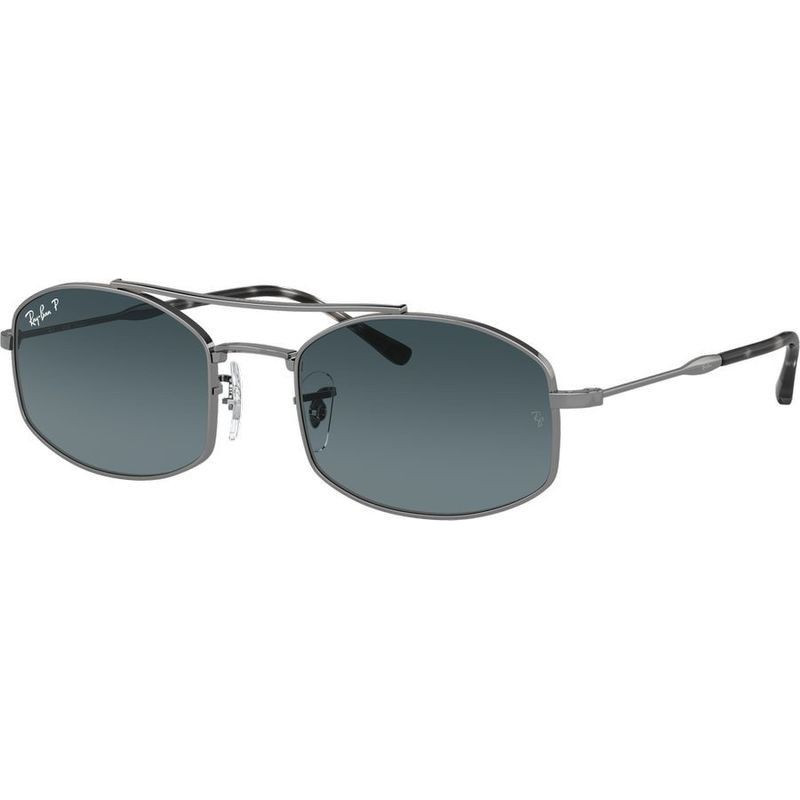 Buy the Ray-Ban RB3719 Gunmetal/Blue Polarised 54 Sunglasses