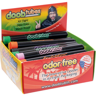 Buy 25Count Large Black Doob Tubes - Color Logo | Premium Storage Solutions