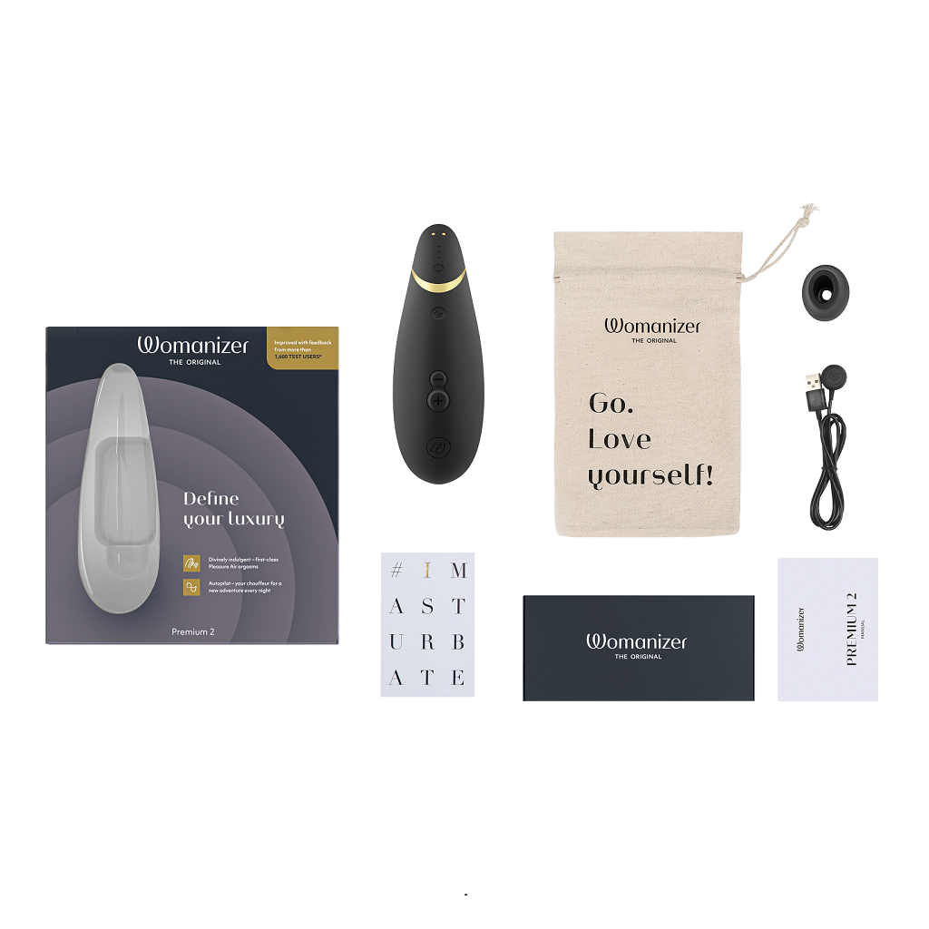 Premium 2 by Womanizer (Black) - Sara's Secret