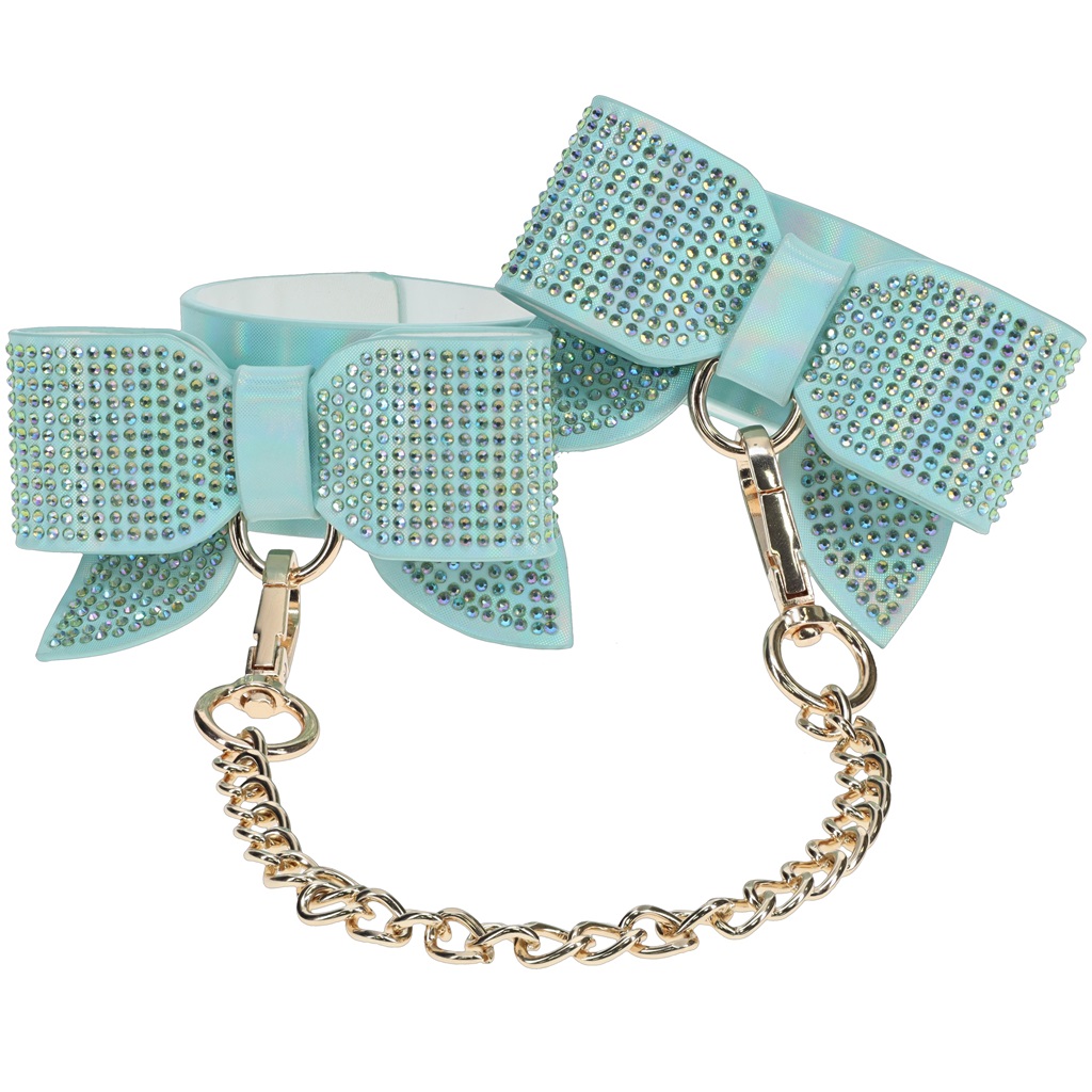 Ouch! Paris Collection - Handcuffs - Blue - Sara's Secret