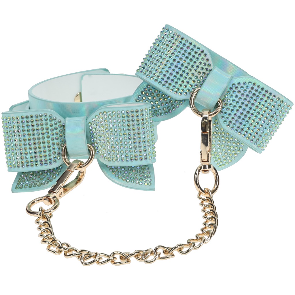 Ouch! Paris Collection - Leg Cuffs - Blue - Sara's Secret