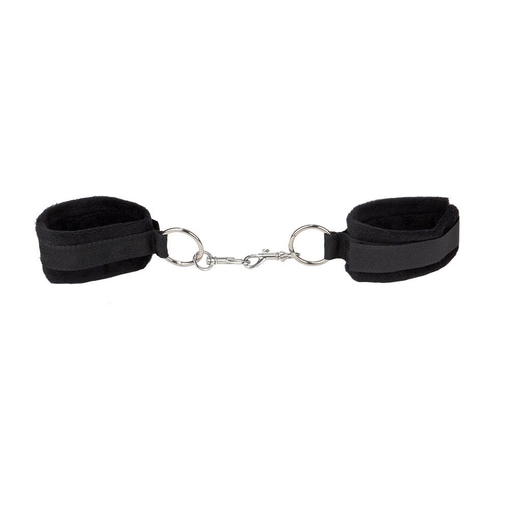 OUCH! Velcro Cuffs (Black) - Sara's Secret