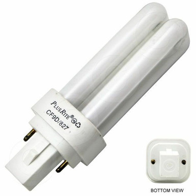 Plusrite PL9W/2U/2P/827 CFQ9W/G23/827 200 Light Bulb