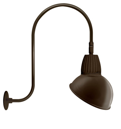 RAB Lighting GN3LED26NADBWN Gooseneck Style3 26W Neutral LED 15" AngLED ...