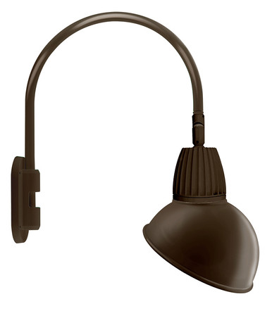 RAB Lighting GN4LED26NSADBWN Gooseneck Style4 26W Neutral LED 15" Ad ...
