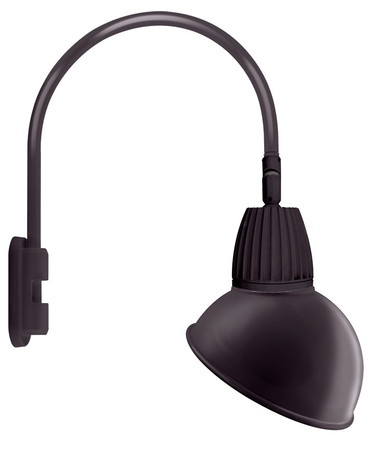 RAB Lighting GN5LED13YADA Gooseneck Style5 13W Warm LED 15" AngLED Dome ...