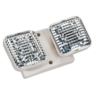 Topaz Lighting EL2/LED/WH/RH LED Emergency Light, Double Head, Remote Head
