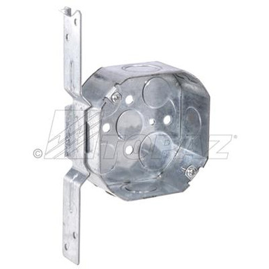 Topaz Lighting G3450 4" Octagon Drawn Boxes & Supports with FL Bracket ...