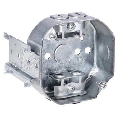 Topaz Lighting G3456 4" Octagon Drawn Boxes & Supports 1-1/2" Deep 1/2 ...