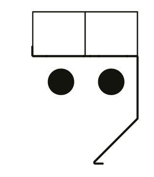 Day-Brite SSR2DR-4 4', Directional Steel Reflector (For Staggered Strip)