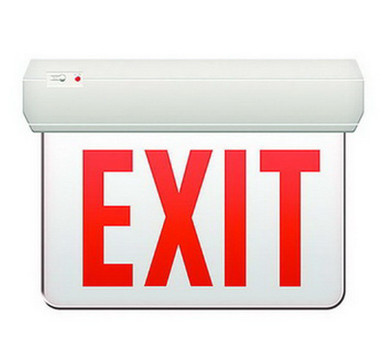 Liton LX100: Transparent Surface Exit Sign w/ Battery Fixture Selector ...