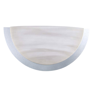 ASL Lighting AQR Faux Alabaster White Swirl Indoor Sconce Quarter ...