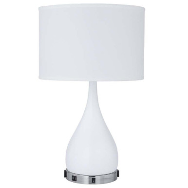 Arkansas Lighting Bottle-Shaped White Desk Lamp 29" narrowing Table ...