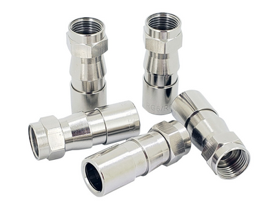 Ideal Industries Z6F-RG6-Quad-Compression-Connector Z6F RG-6 Quad ...