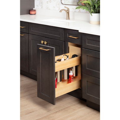 8" "No Wiggle" Powered Vanity Pullout for 12" Standard Door/Drawer Base ...