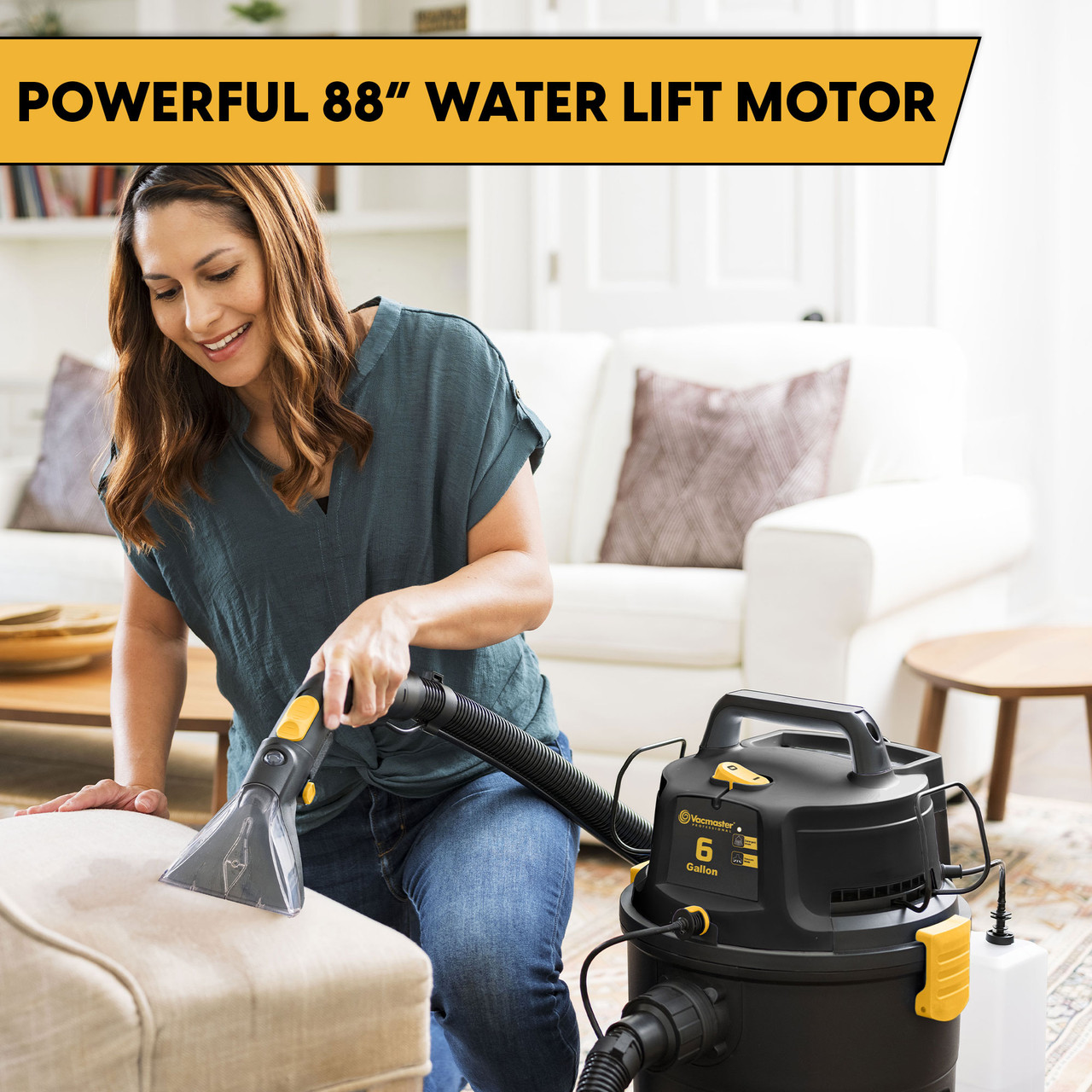 6-Gallon* 5.5 Peak HP† 3-in-1 Wet/Dry/Upholstery Shampoo Vacuum Cleaner ...