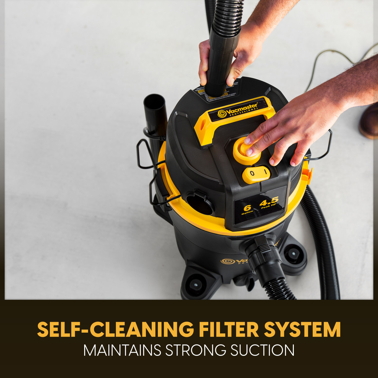 Vacmaster Professional VDK611PF 0201 6-Gallon 4.5 Peak HP Wet/Dry Vac ...