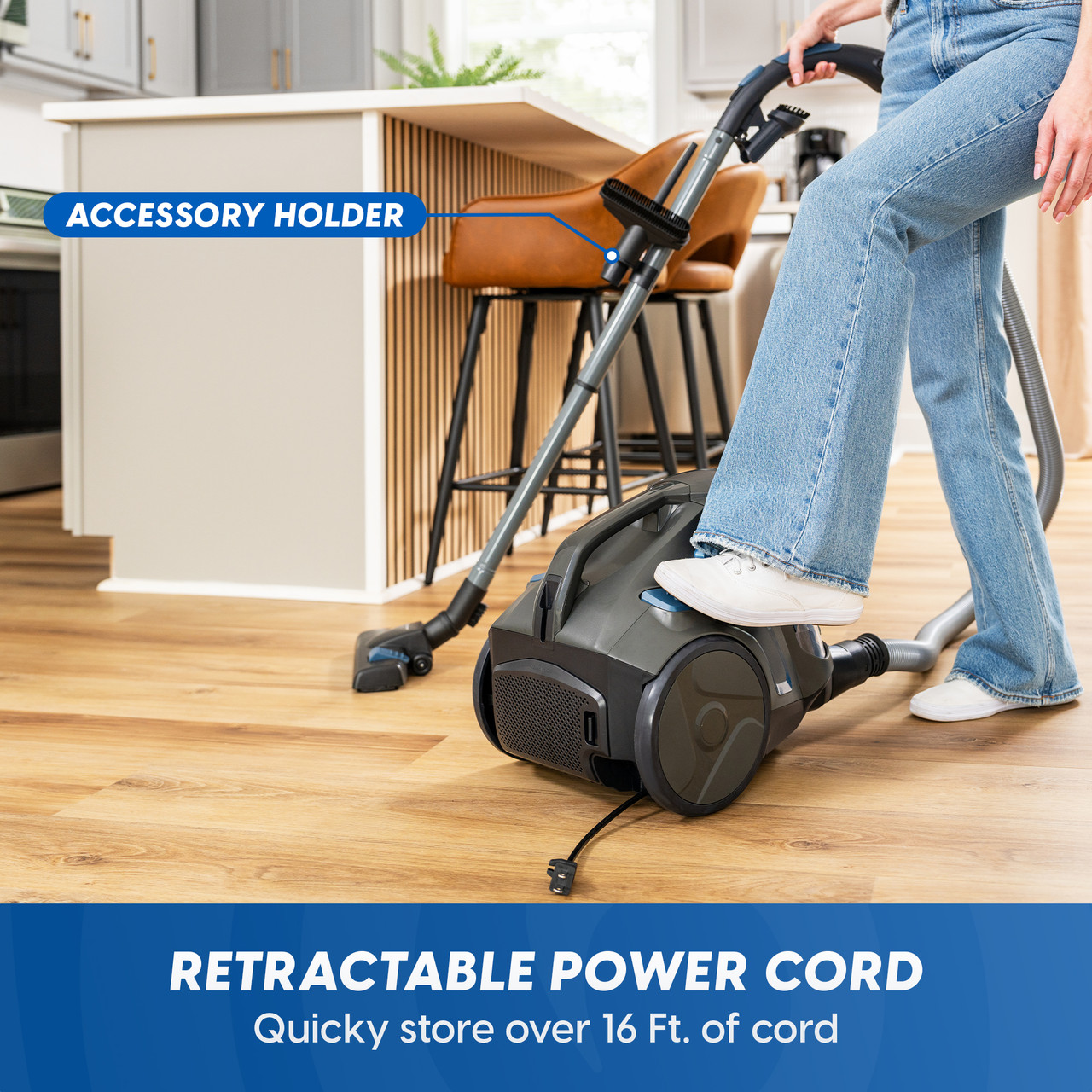Vacmaster Ultra Silent Bagless Canister Vacuum - CC0501