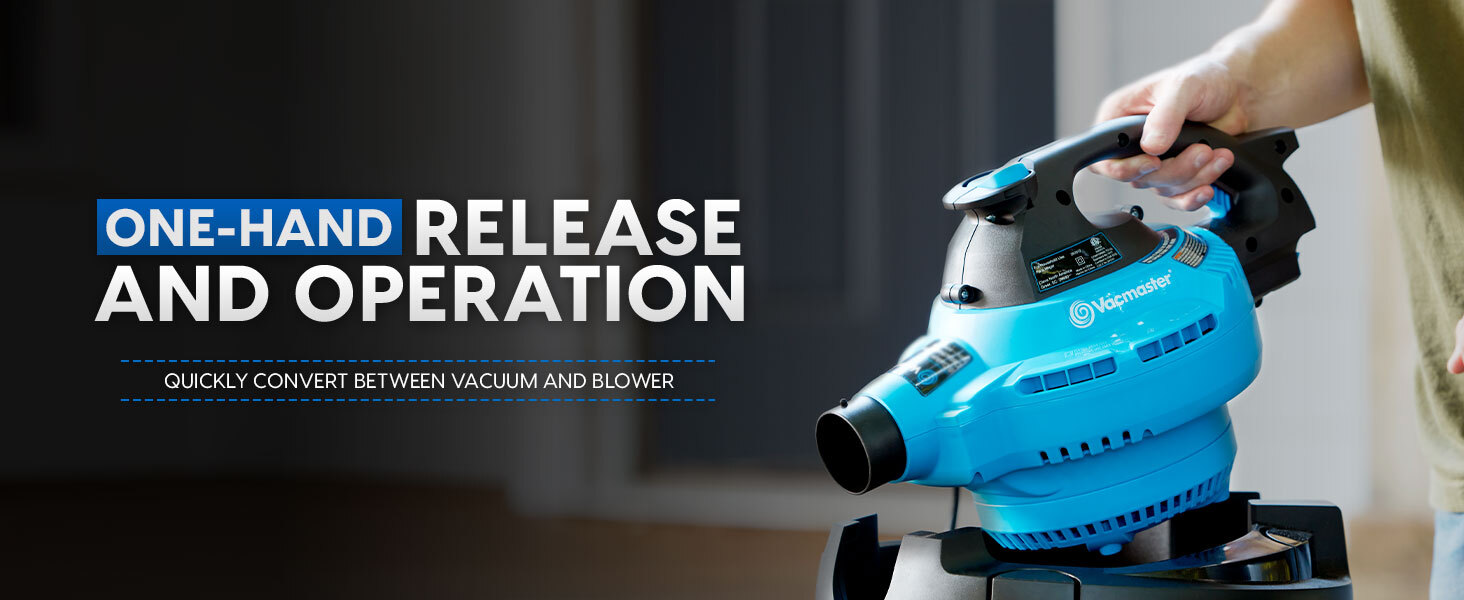 Vacmaster 12 Gallon 5 Peak HP Wet/Dry Vac with Detachable Blower