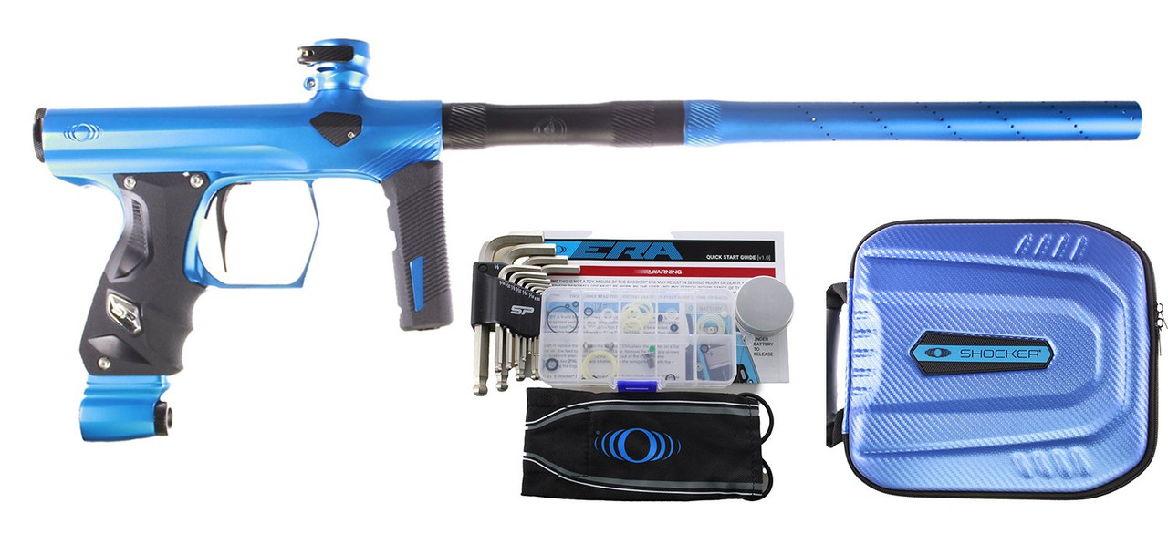 Shocker ERA Electronic Paintball Marker .68 Caliber Gun - Dust Blue Black