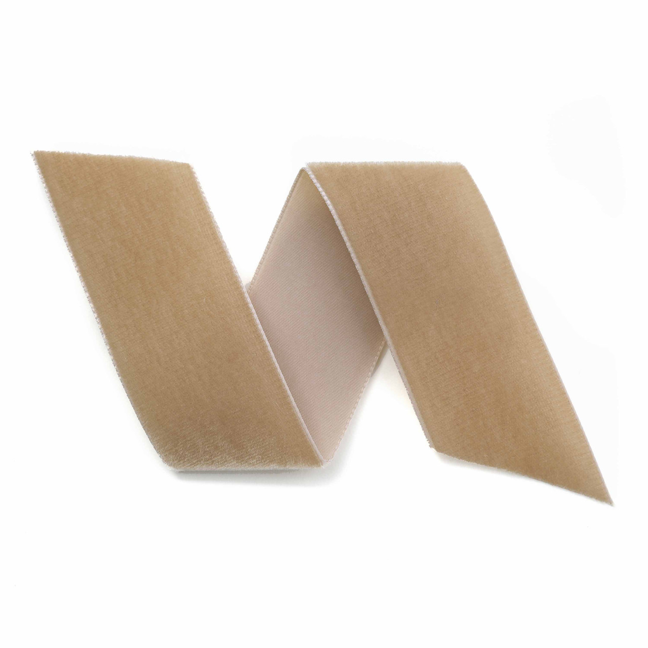 Tan Swiss Velvet Ribbon By The Yard