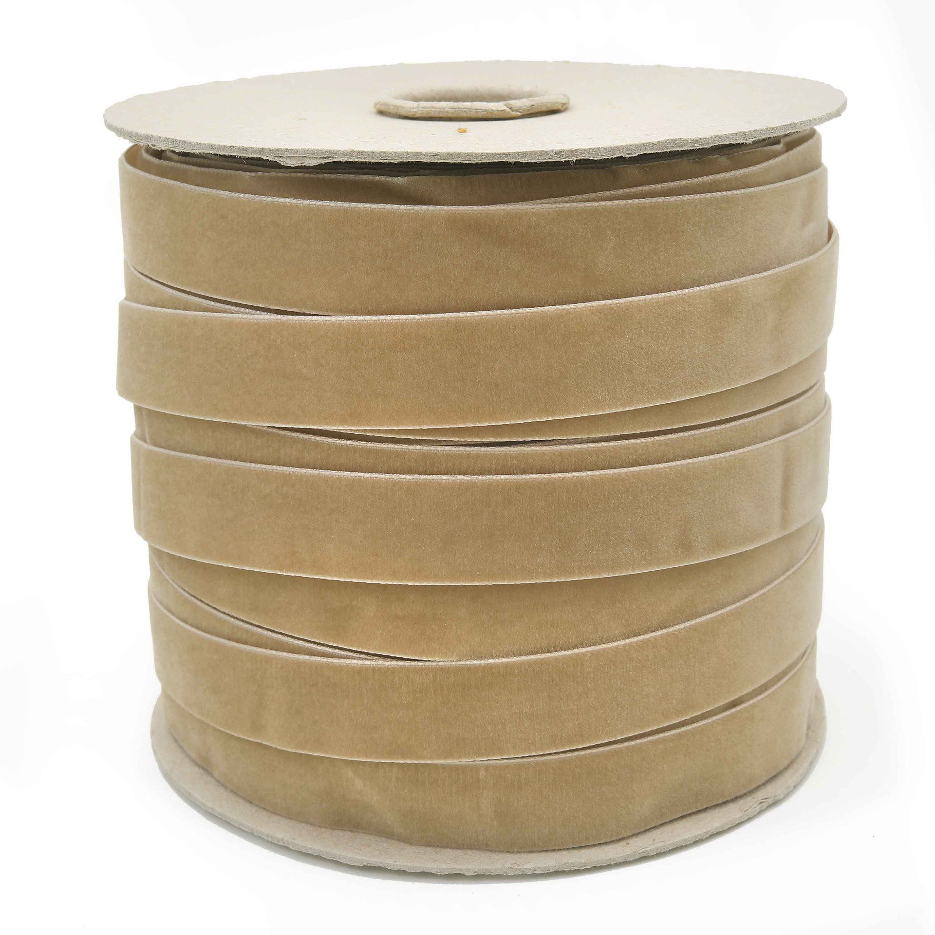 Tan Swiss Velvet Ribbon By The Yard