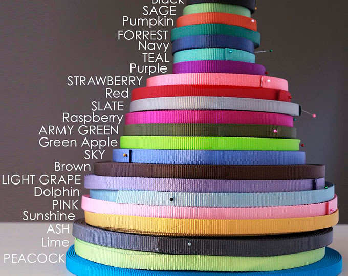 Heavy Duty Nylon Webbing & Strapping - 25+ Colors| Buy in Bulk