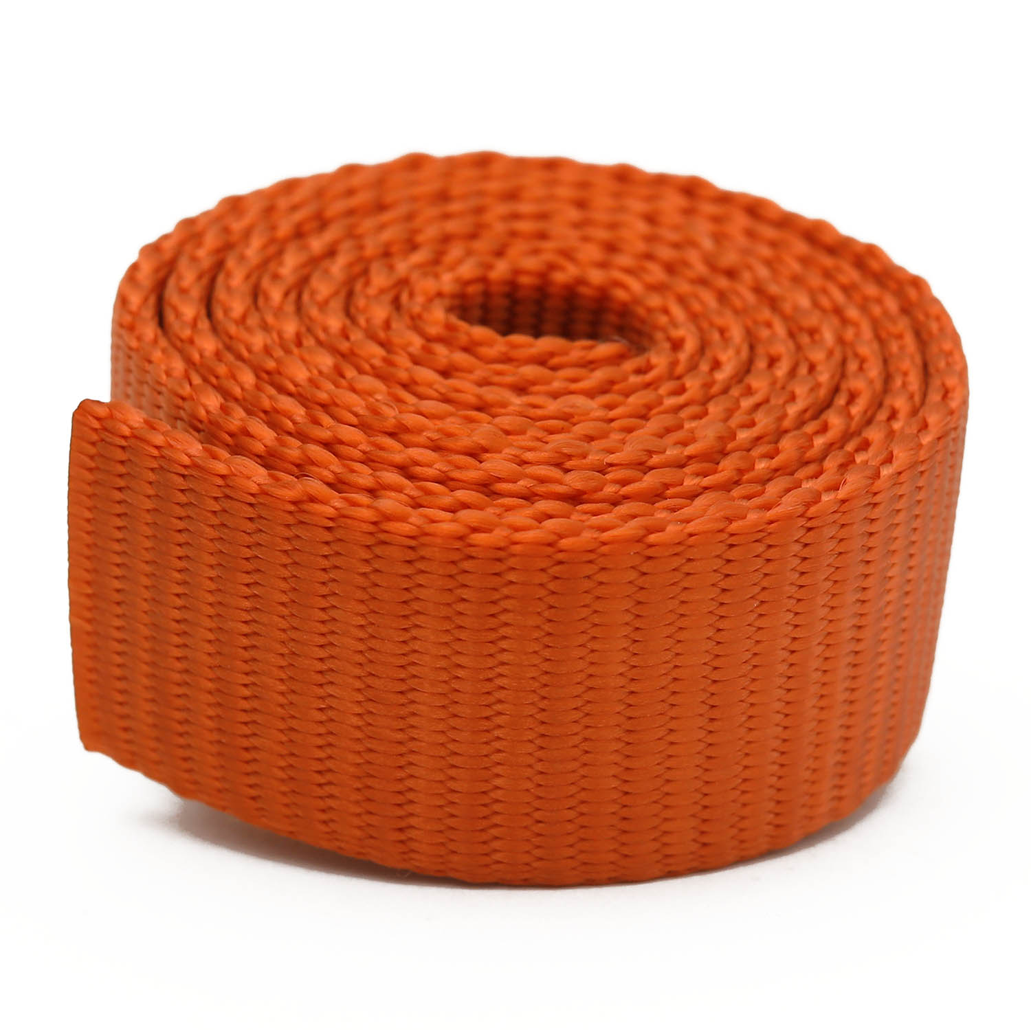 Orange Nylon Webbing by the Yard | Heavy Duty | 1in & More Sizes
