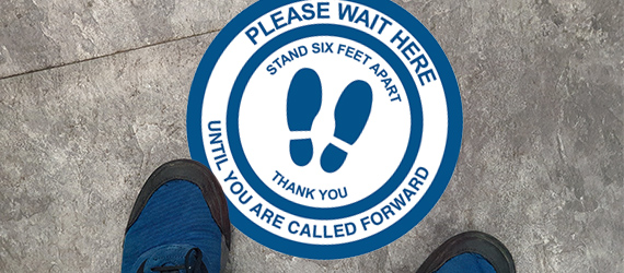 3 Reasons You Need Social Distancing Floor Decals - idshop.com