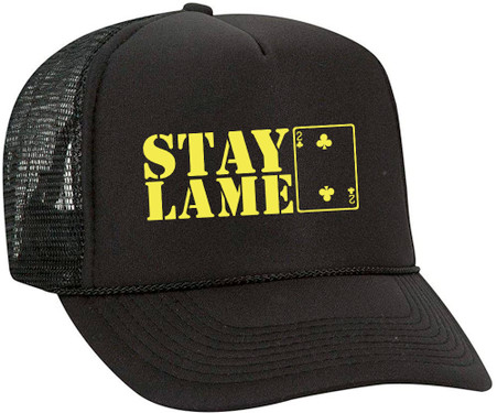 Stay Lame Mesh Hat - Lowcard Magazine