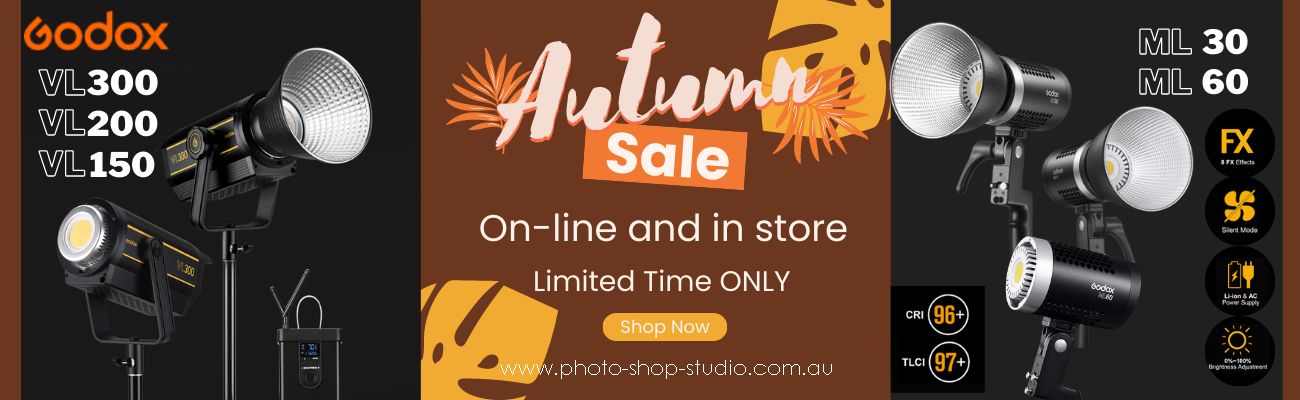 Photo Shop Studio - Studio Lighting, Cameras and Tripods.