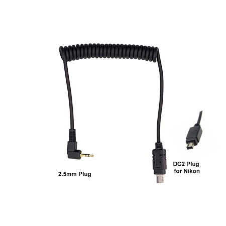 Fotolux FOT2.5-DC2 2.5mm jack to DC2 Plug for Nikon Coiled Cable ...