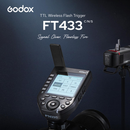 Godox FT433S 433 MHz TTL Wireless Flash Trigger + FR433 USB-C Receiver ...