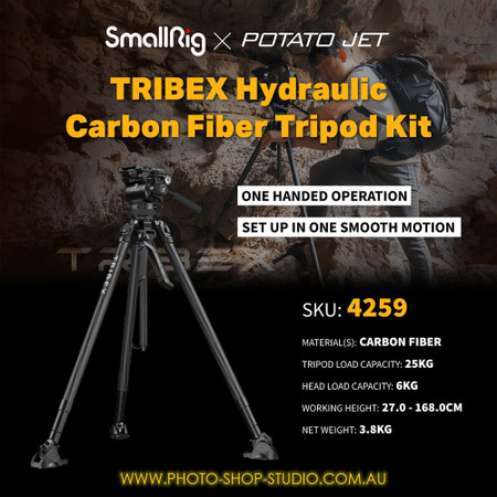 SmallRig 4259 x Potato Jet TRIBEX Hydraulic Quick Release Carbon Fiber ...