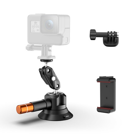 Coman DP30 3" Vacuum Suction Cup Mount with Magic Arm & Phone Holder ...