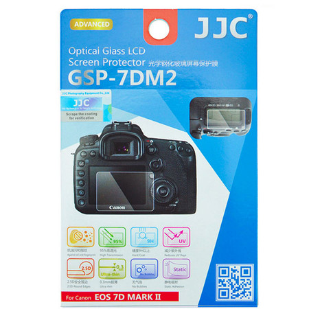 JJC Ultra-Thin Optical Glass LCD Screen Protector GSP-7DM2 for Canon ...