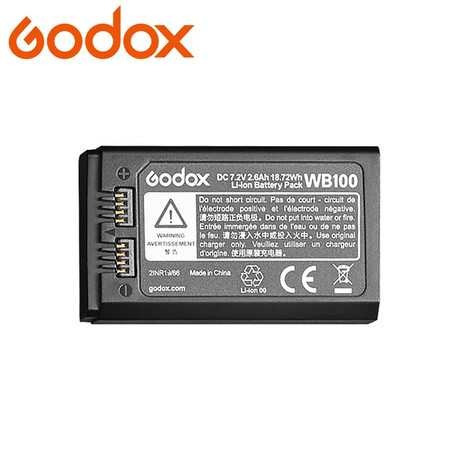 Godox WB100 7.2V 2600 mAh Li-ion Rechargeable Battery for AD100Pro / V1