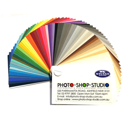 Savage Paper Rolls Colour Sample Swaps - Australia Photo-Shop-Studio Ltd