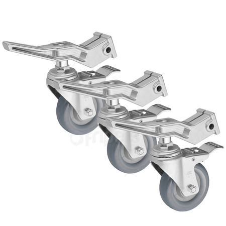 Jinbei JB11-036B Light Stand Roller Wheels Caster Set ( Fits 25 x25mm legs)