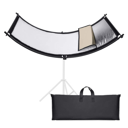 Fotolux CR-4C Curved Portrait Reflector 150 x 65 cm (Silver+Gold+Black ...