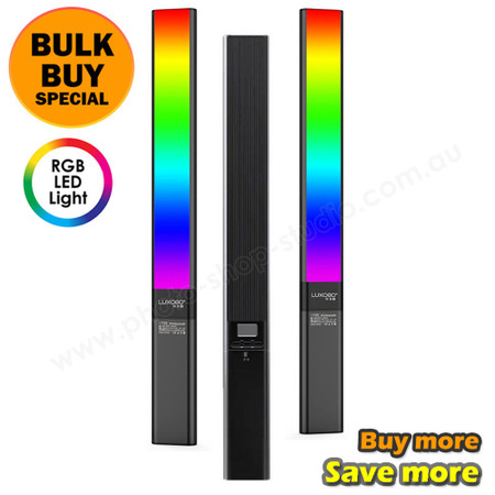 Luxceo 3x P6 18W RGB Three LED Handheld Light Wand Kit (Bulk Buy)