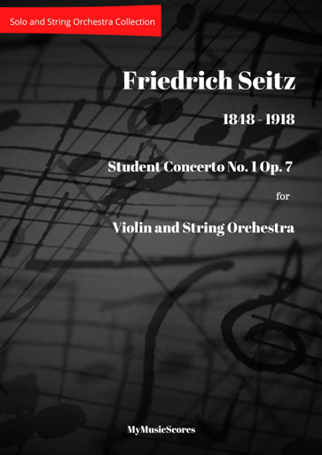 Seitz Student Concerto No 1 Op. 7 for Violin and String Orchestra