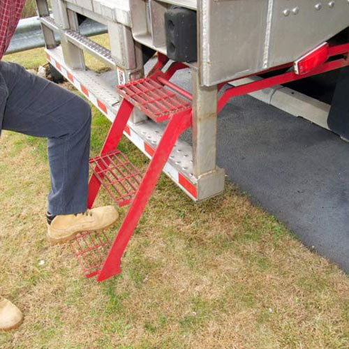 ROM 31" Slide-Away Step 3-Steps Weld On (HB0203) - Unique Truck Ladders